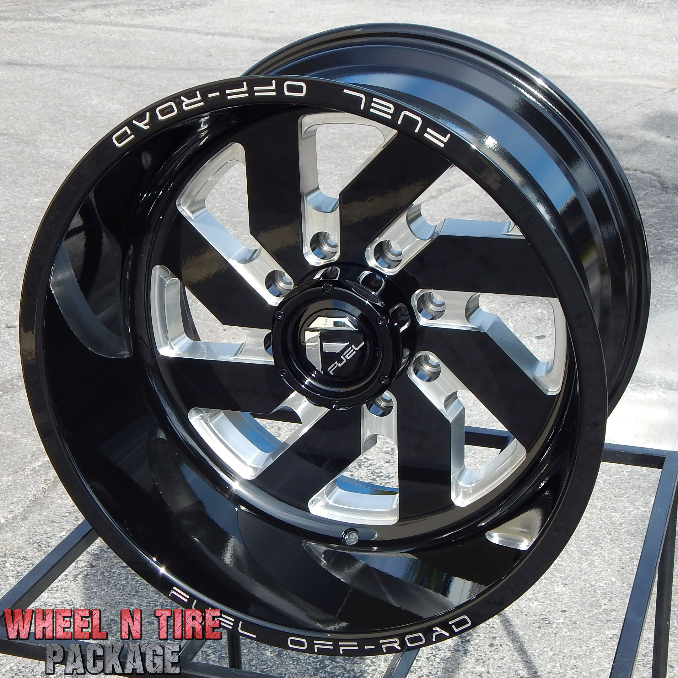20x12 BLACK D582 FUEL TURBO WHEELS RIMS SILVERADO GMC SIERRA DODGE RAM ...